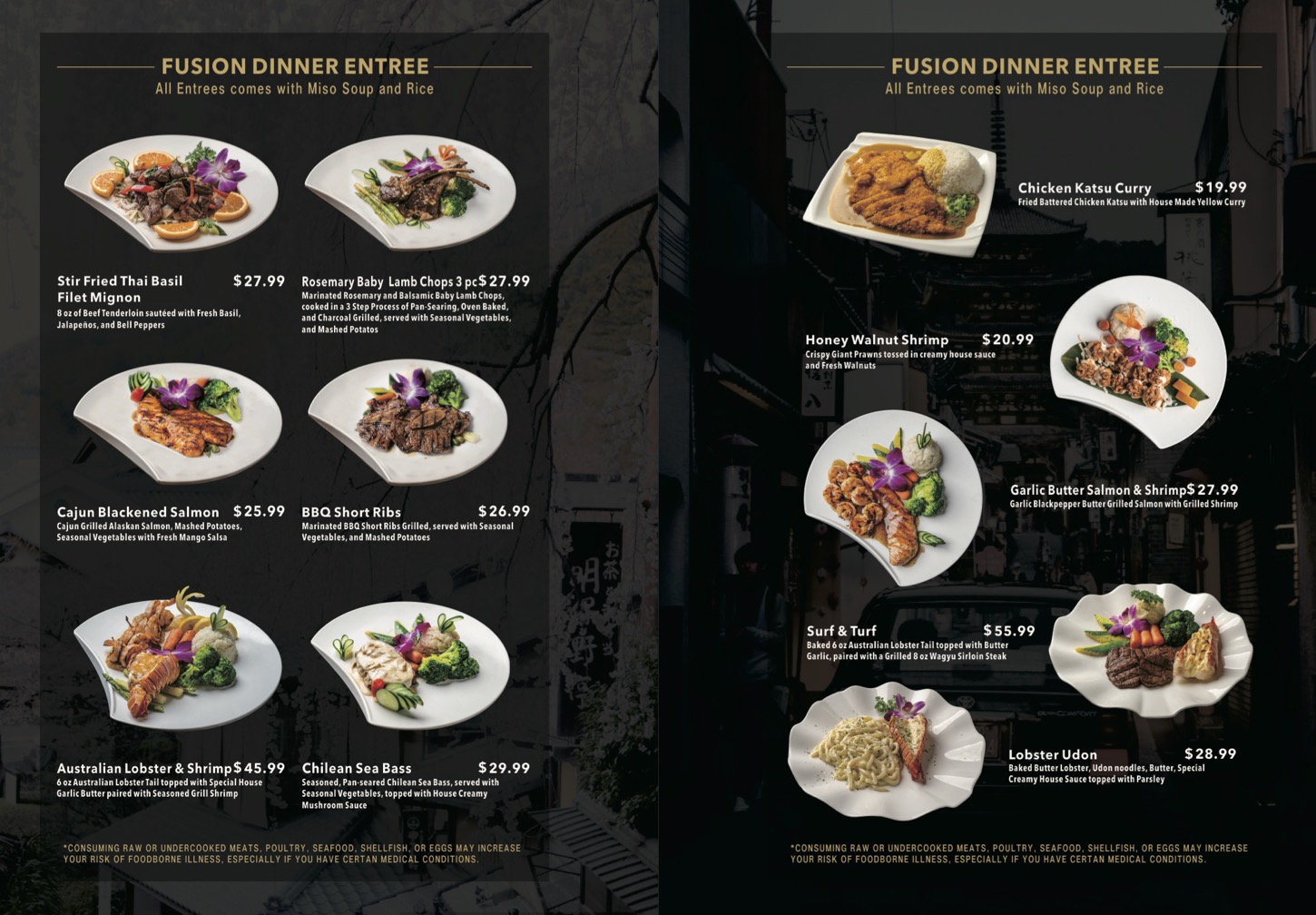 Our Menu – Toro Sushi Stone Grill & Bar