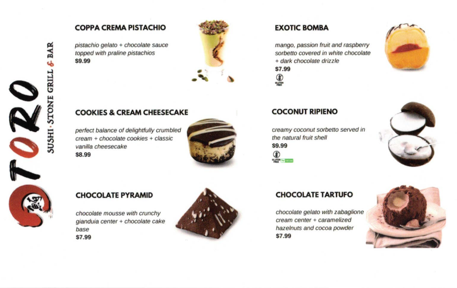 Our Menu – Toro Sushi Stone Grill & Bar